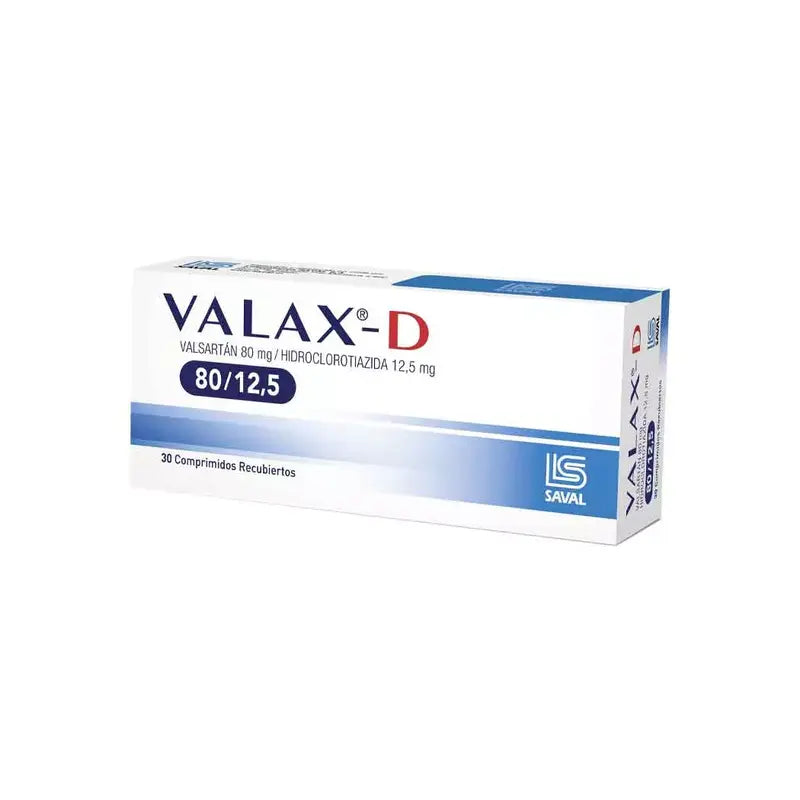 Valax-D 80/12.5 30 Comprimidos Recubiertos