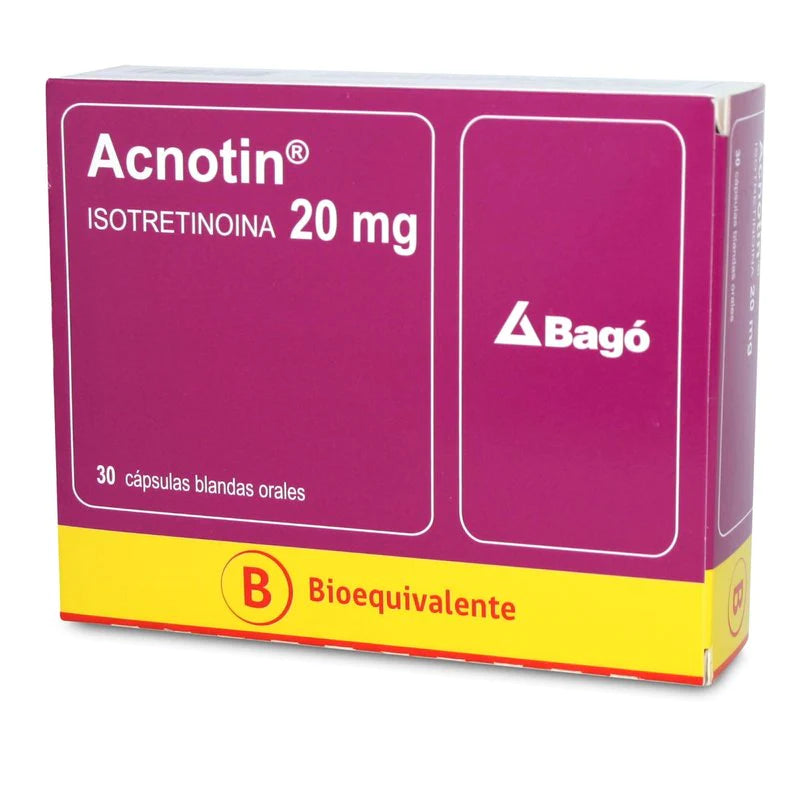 Acnotin 20mg 30 Cápsulas blandas