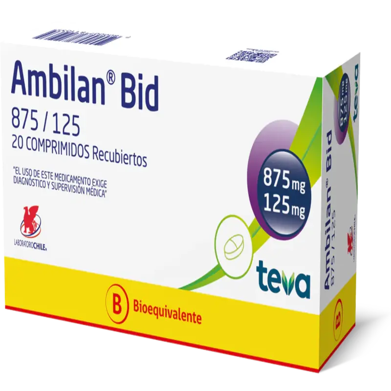 Ambilan Bid 875mg/125mg 20 comprimidos recubiertos