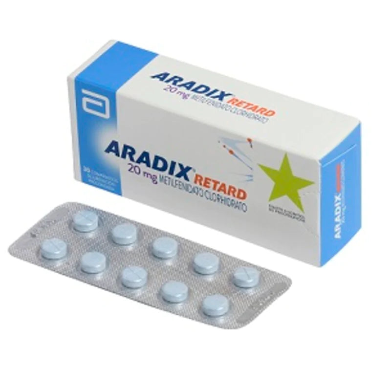 Aradix retard 20mg 30 Comprimidos