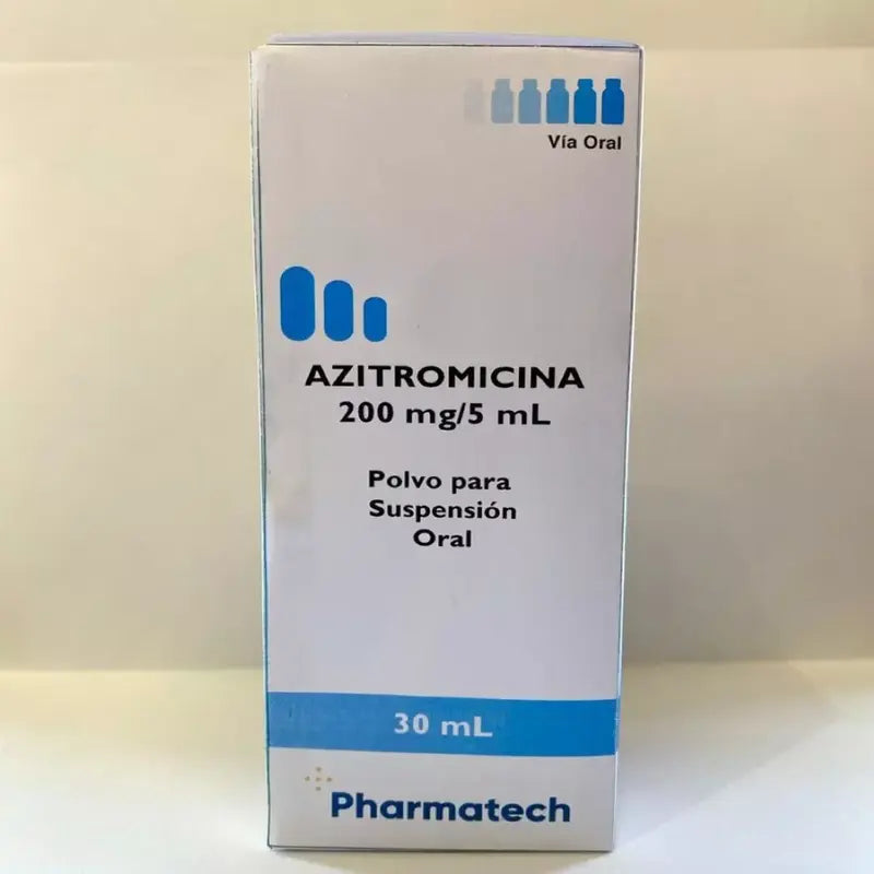 Azitromicina 200mg/ 5ml Polvo para suspensión oral 30 ml