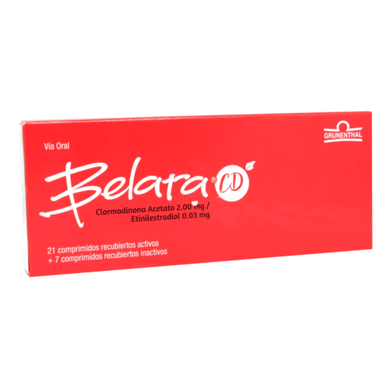 Belara CD 21 Comprimidos recubiertos activos + 7 Comprimidos recubiert
