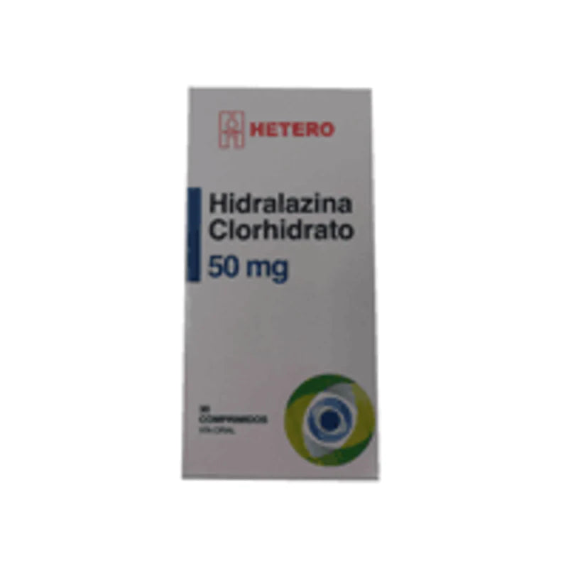 Hidralazina Clorhidrato 50mg 30 Comprimidos