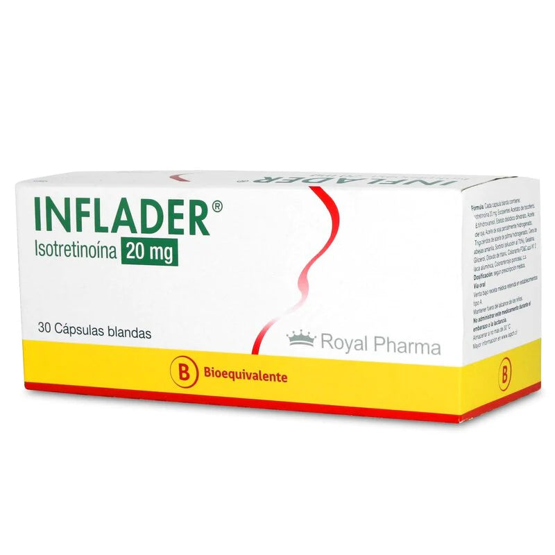 Inflader 20mg 30 Cápsulas blandas