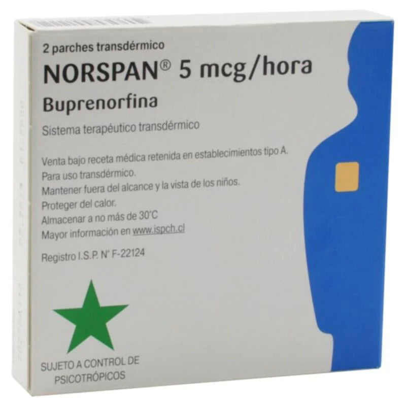Norspan 5mcg/hora 2 Parches transdérmicos