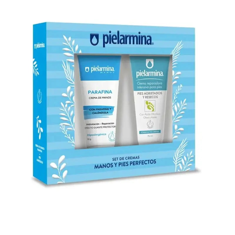 Set Cremas Pielarmina Parafina Crema manos 70g + Pies Agrietados y Res