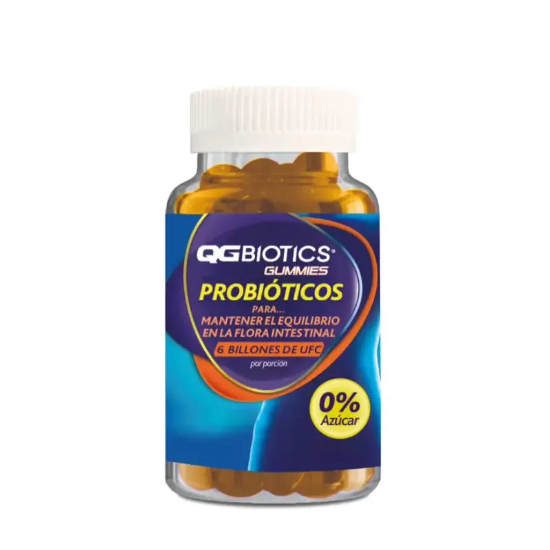 QGBiotics Gummies 6 Billones de UFC 6 Cepas 0% Azúcar 60 Gomitas