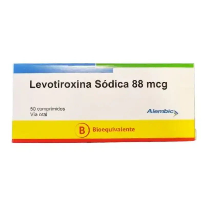 Levotiroxina sódica 88mcg 50 Comprimidos