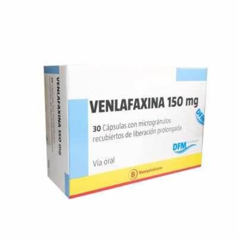 Venlafaxina 150mg 30 Cápsulas con microgránulos recubiertos de liberac