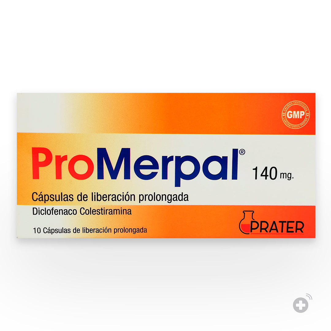 Promerpal 140mg 10 Cápsulas