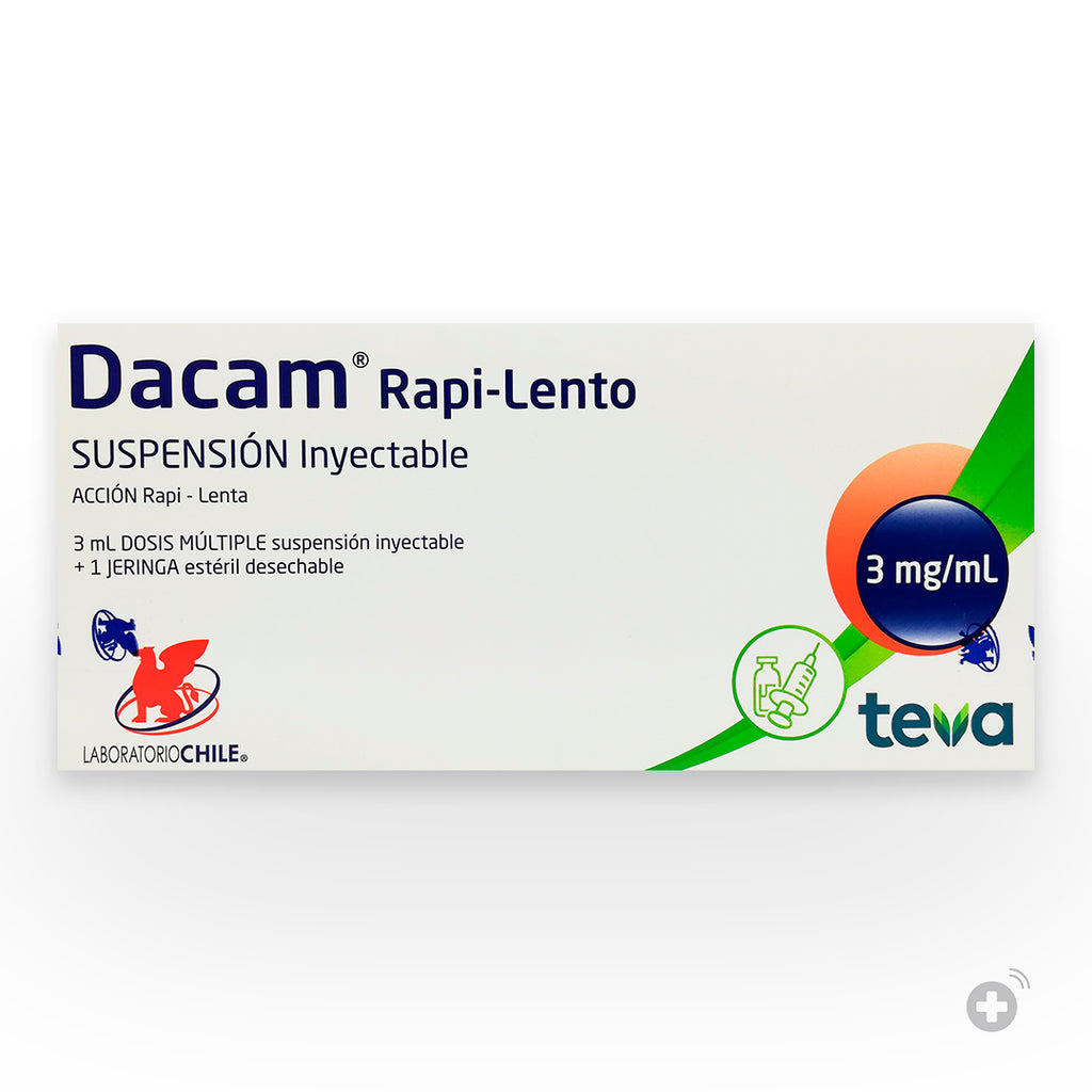Dacam 3ml Rapi-Lento suspensión inyectable+1 Jeringa Estéril desechabl