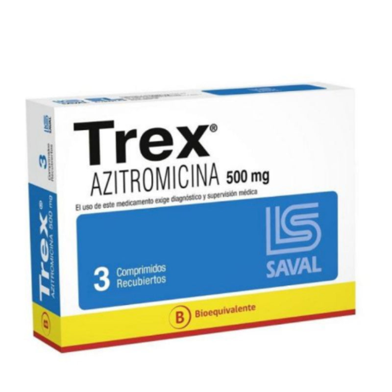 Trex 500mg 3 Comprimidos recubiertos
