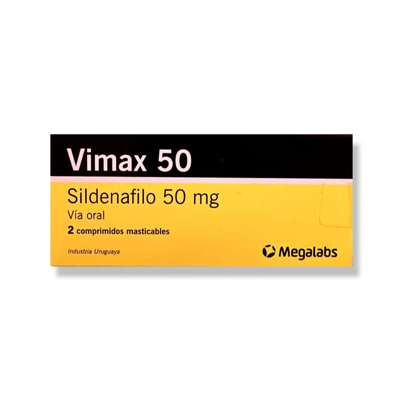 Vimax 50 50mg 2 Comprimidos Masticables