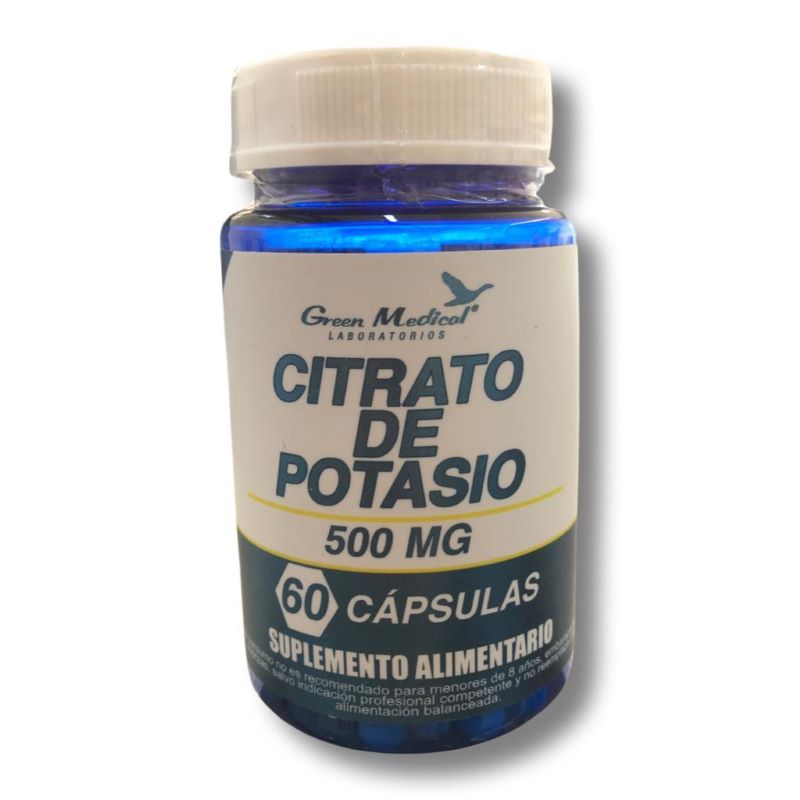 Citrato de Potasio 500mg 60 Cápsulas
