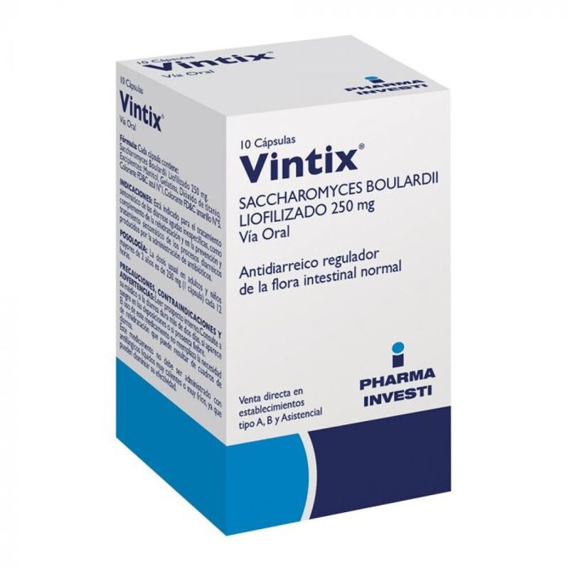 Vintix 250mg 10 Cápsulas